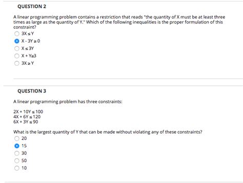 Solved Question 7 Consider The Following Linear Programming
