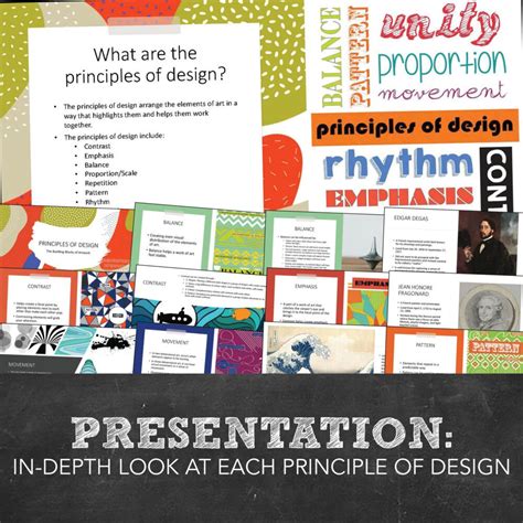Principles Of Design Lesson Poster Activity Pack Look Between The Lines