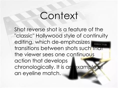 Shot Reverse Shot Ppt