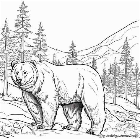 Grizzly Bear Coloring Pages Free And Printable