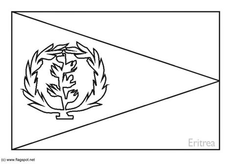 Coloring Page Flag Eritrea Free Printables Img
