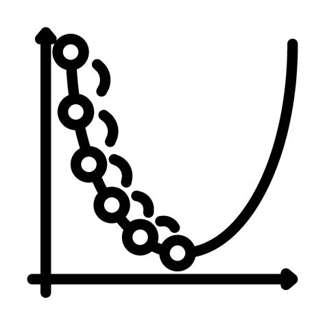 Gradient Descent Algorithm Line Icon Vector Illustration 41280610