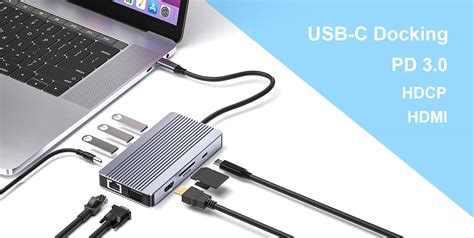 Double Sided Wavy PD 100W USB C Docking
