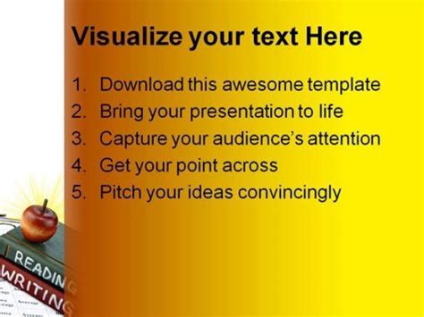 Reading Writing Education PowerPoint Backgrounds And Templates 1210