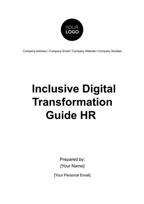 Free Inclusive Digital Transformation Guide Hr Template To Edit Online