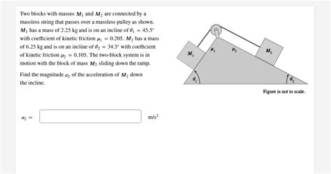Solved Two Blocks With Masses M And Mz Are Connected By Massless