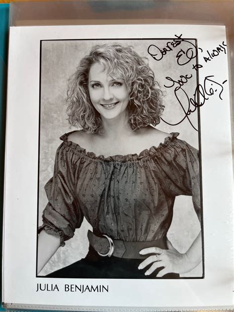 Julia Benjamin Autograph Williamsburg Nostalgia Fest