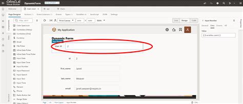 Dynamic Form Implementation In Visual Builder Application