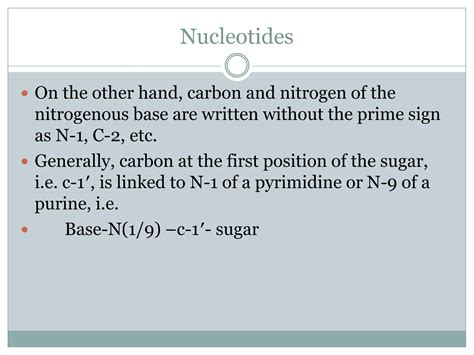 Chemistry Of Nucleotides Pdf