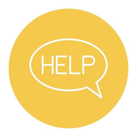 Pide Ayuda Para La Ilustración Vectorial Vector Premium