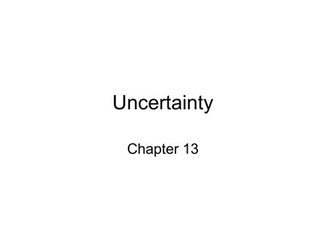 Uncertainty In AI Probability Bayes Rule