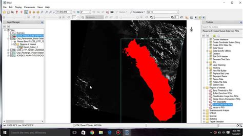 Tutorial Memotong Citra Dengan Envi 53 Youtube