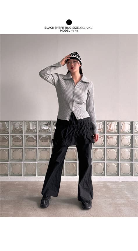 당당걸 Made 빅사이즈 M 4xl 레인 나일론 리본 셔링 밴딩 미니 스커트 팬츠