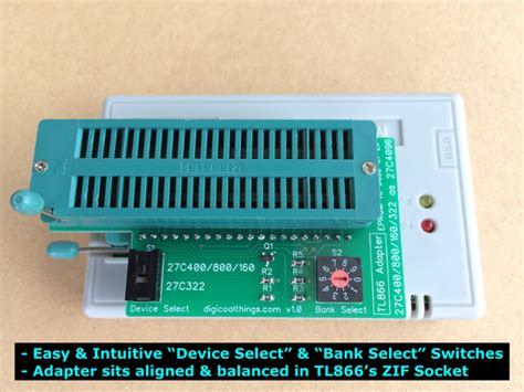 Eprom Programmer Adapter For 27c400800160 And 27c322 16bit Eproms