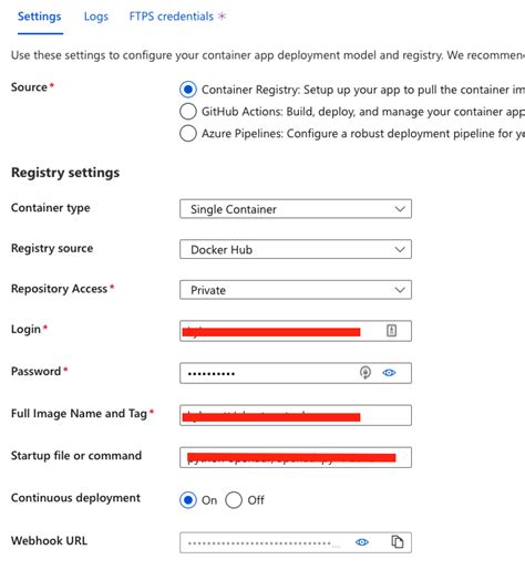 Azure App Service Deployment Source Missing Options Radio Vs Dropdown