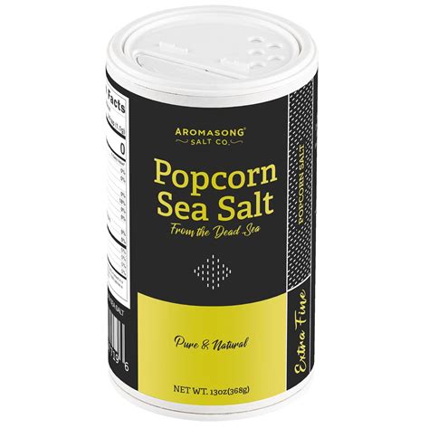 Aromasong Popcorn 13 Oz Salt Shaker 100 Natural Extra