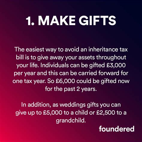 how to legally avoid inheritance tax foundered