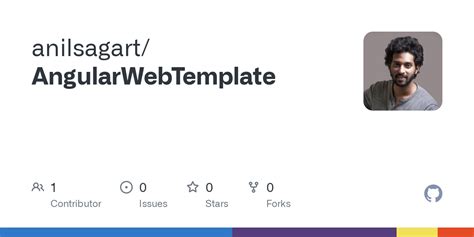 GitHub Anilsagart AngularWebTemplate