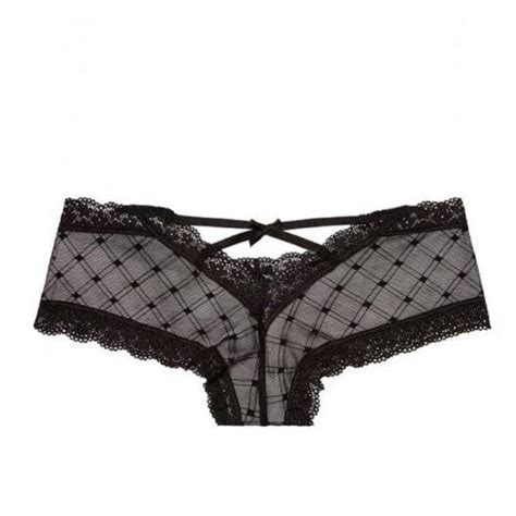 Calcinha de Renda Transparente Sexy Super Confortável Sem Costura Chastity