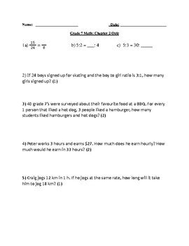 Grade Rate Ratio Quiz By Teachingintermediates TPT