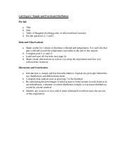 Lab Report Simple And Fractional Distillation Doc Lab Report Simple And Fractional