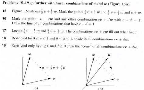Solved Problems Go Further With Linear Combinations Of Chegg