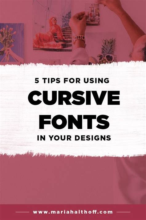 5 Tips For Using Cursive Fonts In Your Designs — Mariah Althoff