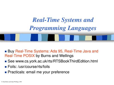 Ppt Real Time Systems And Programming Languages Powerpoint