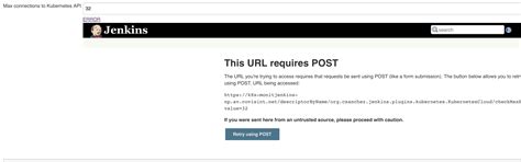 Jenkins Weird Error From Kubernetes Plugin