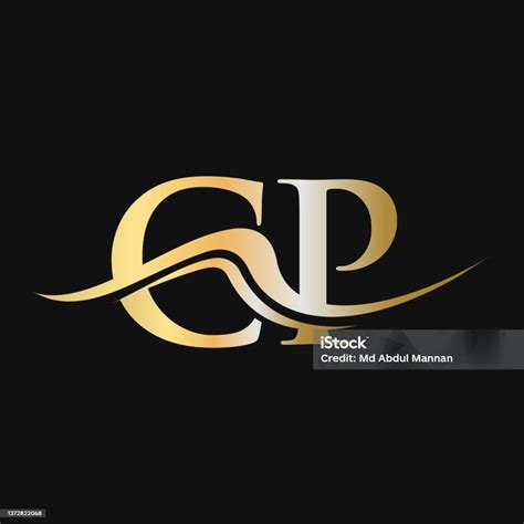 편지 Cp 로고 디자인 비즈니스 및 회사 로고를 위한 초기 Cp 로고타입 템플릿 개발에 대한 스톡 벡터 아트 및 기타 이미지 개발 경제 금 금속 Istock