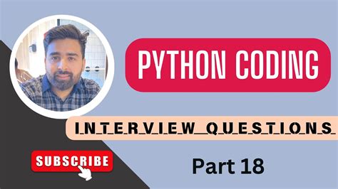 Python Interview Programs Square Of List Elements In Python Youtube