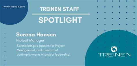 Serena Is An Amazing Consultant I Love Having Her As Part Of The Treinen Team Megan Pilon Pmp