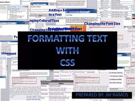 Formatting Text With Css Ppt
