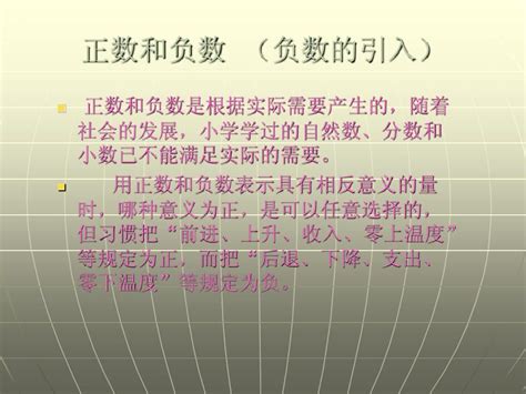 正数和负数 负数 word文档在线阅读与下载 无忧文档