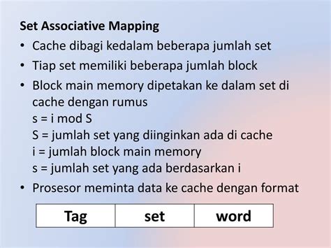 PPT Set Associative Mapping PowerPoint Presentation Free Download ID 4805300