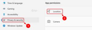How To Configure Location Settings In Windows 11
