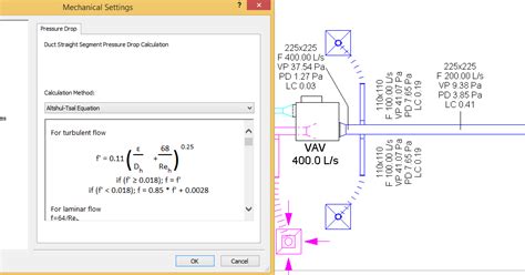 Revit Recess MEP Pressure Drop And Duct Pipe System Calculations