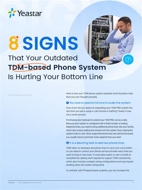 8 Signs Upgrading Tdm Pbx Pdf Telephone Voicemail