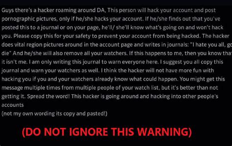 Hacker Warning By Yinyangfan1200 On Deviantart