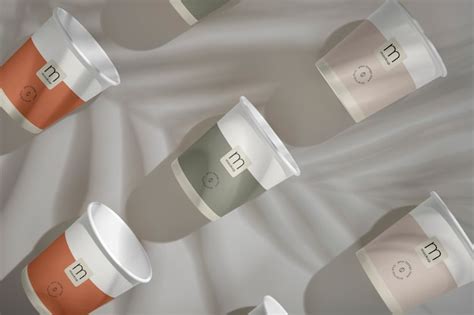 일회용 일회용 컵 모형 무료 Psd 파일