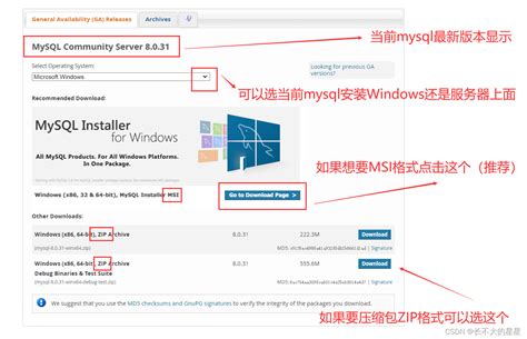mysql的下载、安装和配置详情 csdn博客