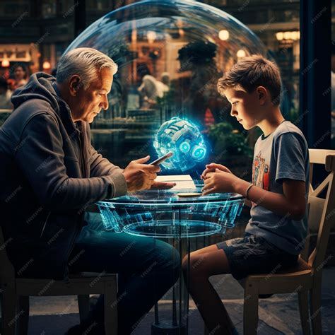 Premium Ai Image Photo Interaction Human With Artificial Intelligence In Everyday Life