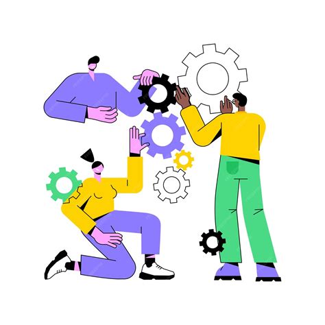 Premium Vector Collaboration Abstract Concept Vector Illustration