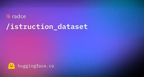 Radce Istruction Dataset · Datasets At Hugging Face