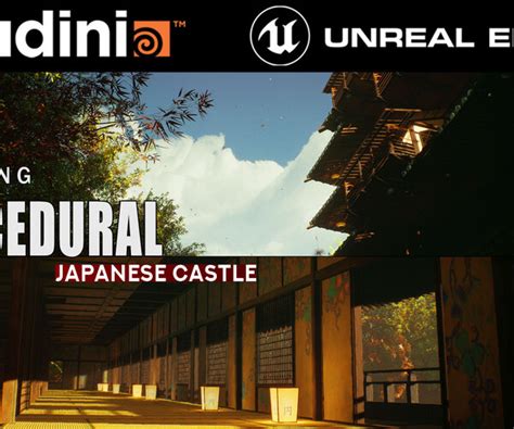 artstation houdini tutorial procedural japanese castle in unreal
