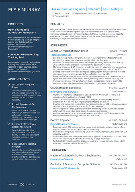 qa tester cv examples and guide for 2025