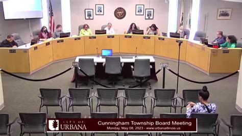 Cunningham Township Board Meeting Monday May 8 2023 Urbana Public