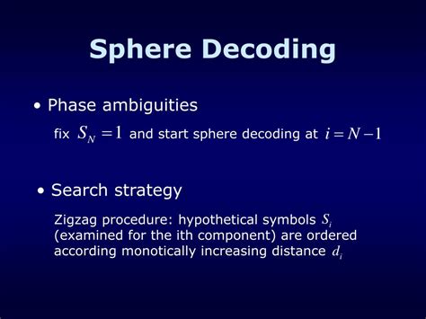 ppt multipe symbol sphere decoding for space time modulation