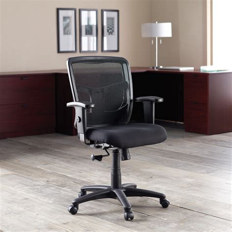 Llr 86209 Lorell Ergomesh Managerial Mesh Mid Back Chair Lorell