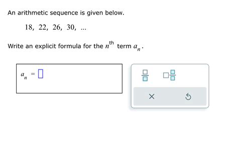 Solved An Arithmetic Sequence Is Given Chegg Com